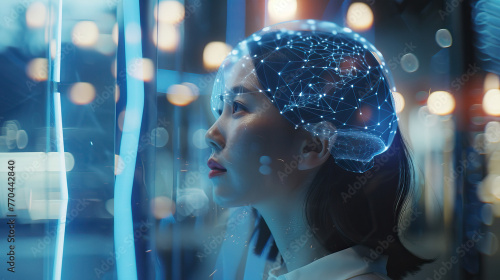 Concept visual on AI being used to create advanced targeted adverts ...