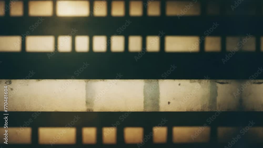 vintage film rolling loop animation grunge motion background 4K 60 FPS ...