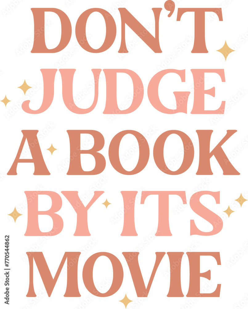 Don't Judge A Book By Its Movie ,Book, Book Svg, Reading, Reading Svg ...