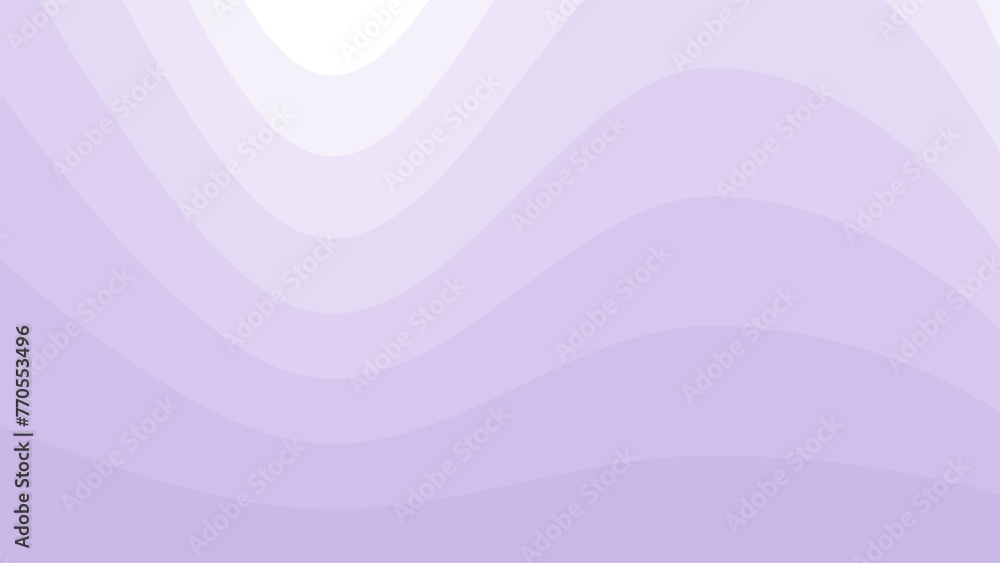 Abstract gradient vector background with wave elements. Purple banner ...