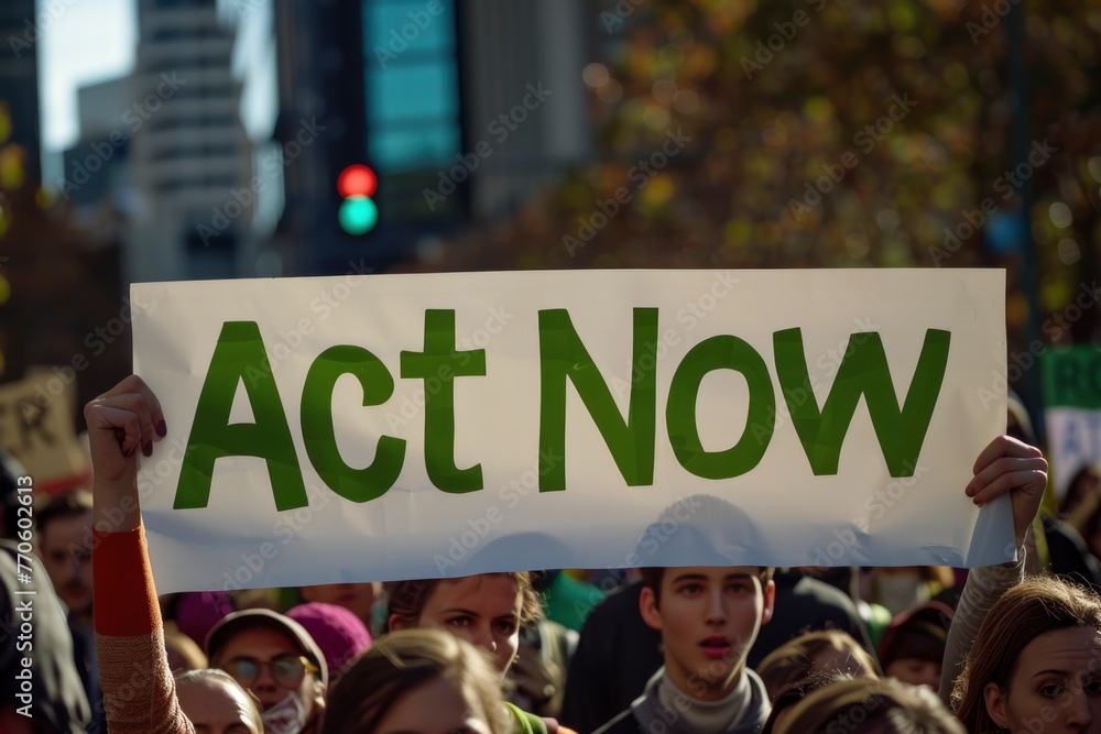 Passionate young activists lead a climate march, a rallying cry of "Act ...