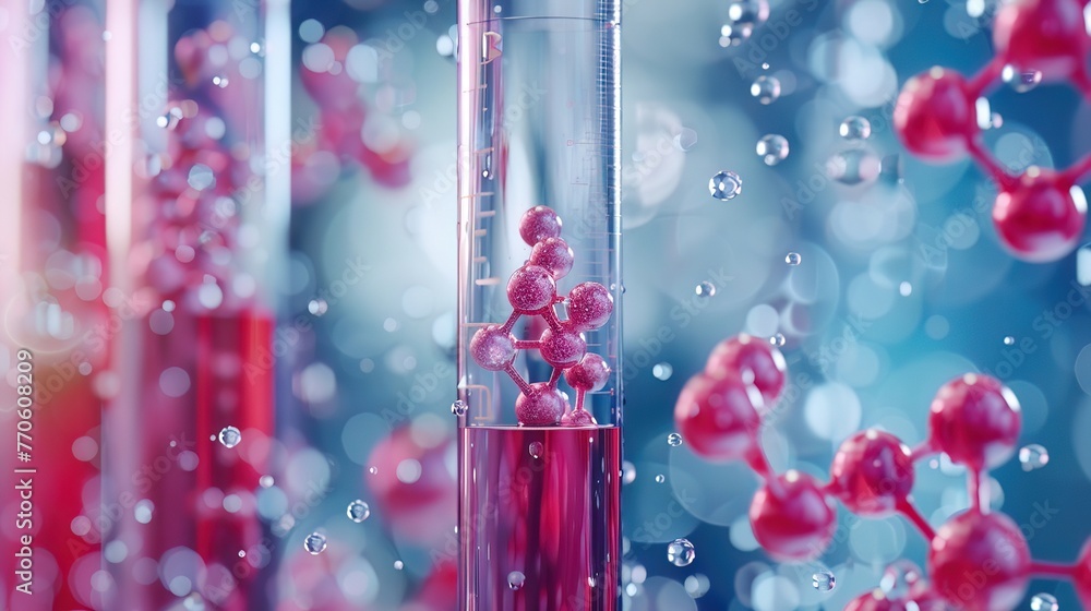 Scientific breakthrough in cancer treatment, visualization of targeted ...