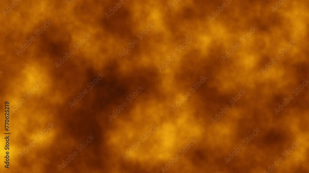 Abstract loop orange red optical flare light smoke cloud fire particles ...