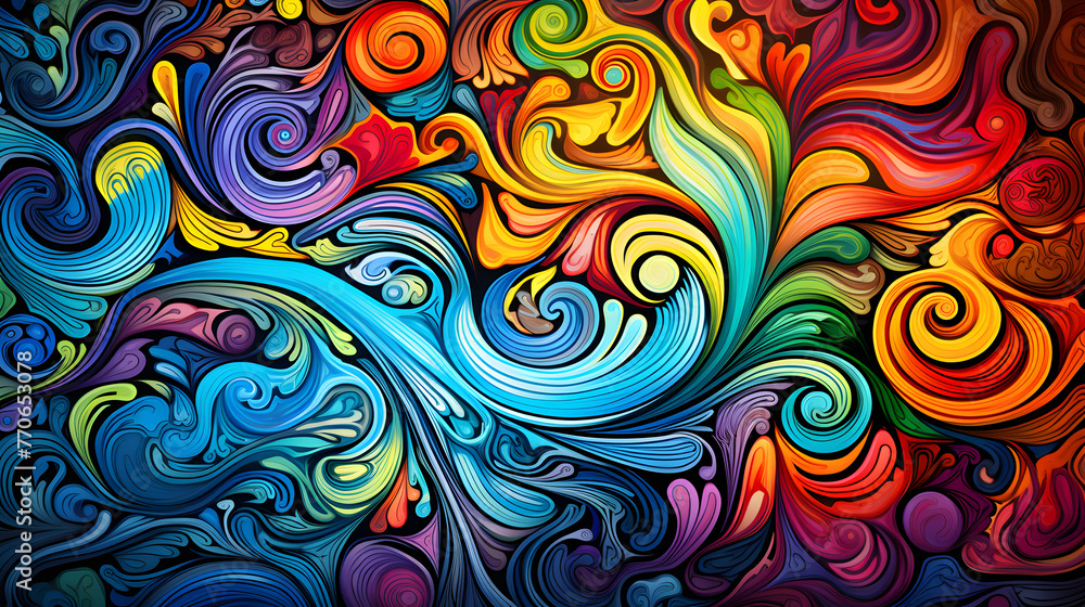 colorful spychedelic style wallpaper, psychedelic style wallpapper ...