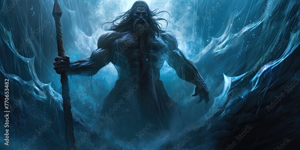 Poseidon, the sovereign god of the sea in ancient Greek mythology ...