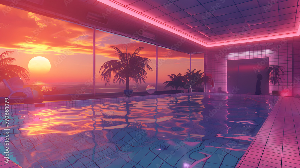 Hotel mit Pool, Hotel mit Swimmingpool, Retro Hotel, Retro Pool, Pool ...