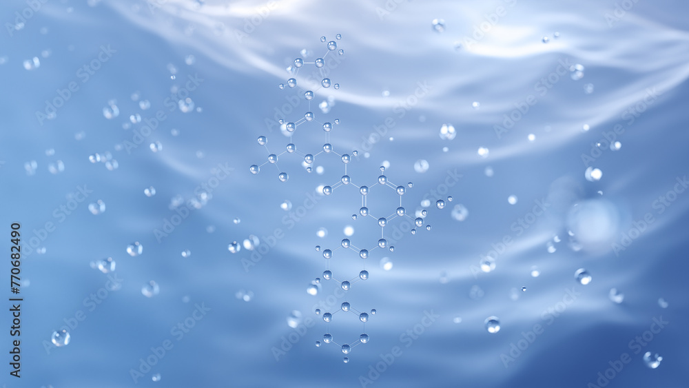 Nilotinib Hydrochloride Molecular Structure 3d Model Molecule Hydrochloride Salt Of Nilotinib