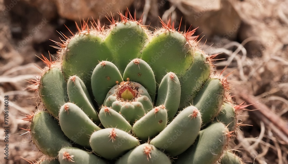 Canker symptoms or ringworm in cactus Succulent plant a type of ...