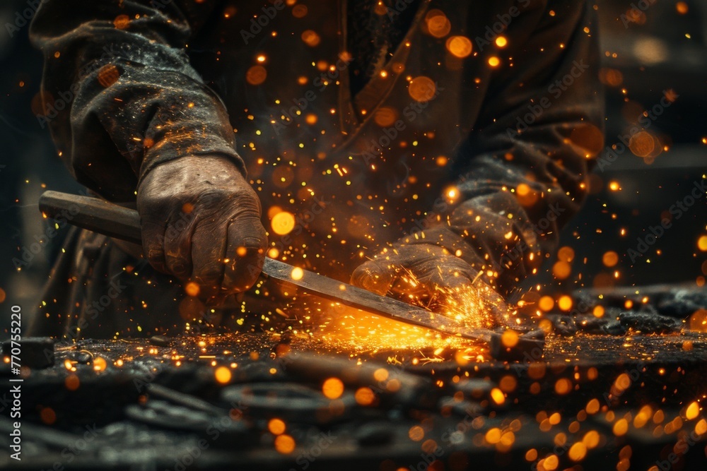 Forging Destiny,Witnessing the Craftsmanship of a Dwarven Blacksmith ...