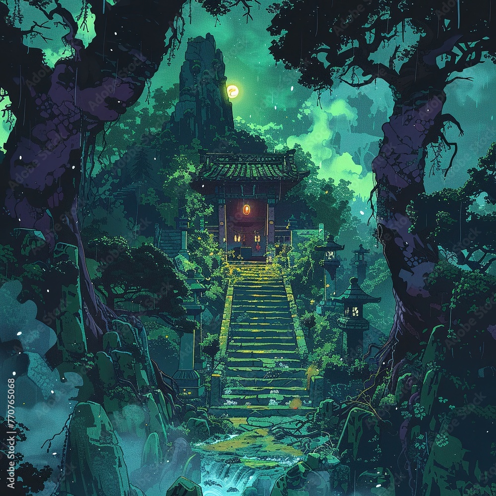 In the heart of the enchanted forest the heroes stumble upon an ancient ...