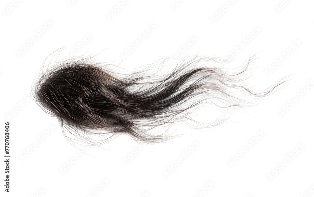 Microscopic View of Damaged Hair Strands on Skin in a 3D Render ...