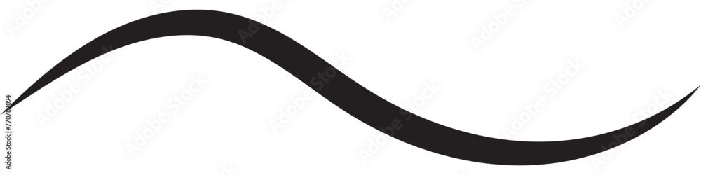 Hand drawn curly swiss, swashes, swoop. Calligraphy swirl. Highlight ...