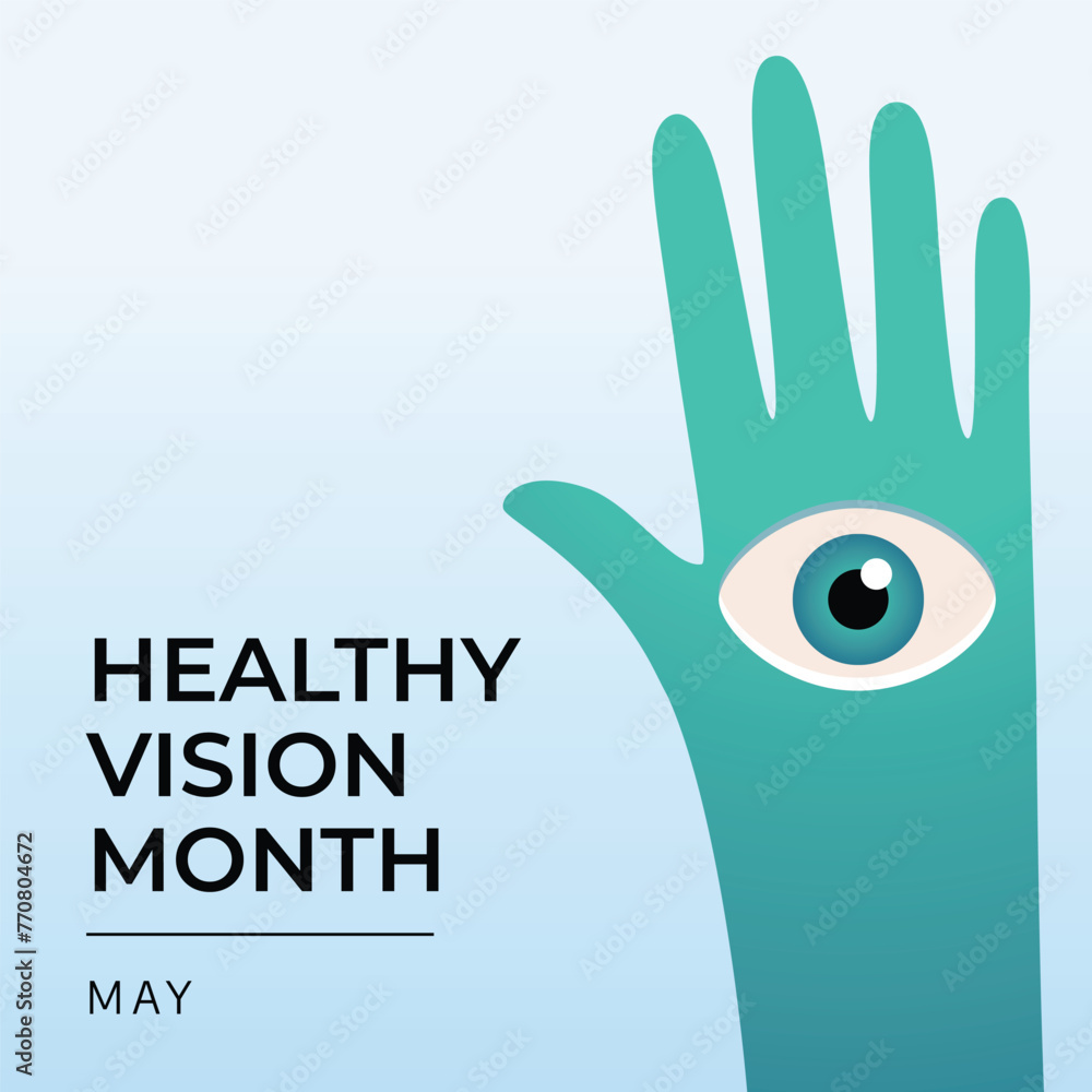 vector graphic of Healthy Vision Month ideal for Healthy Vision Month ...