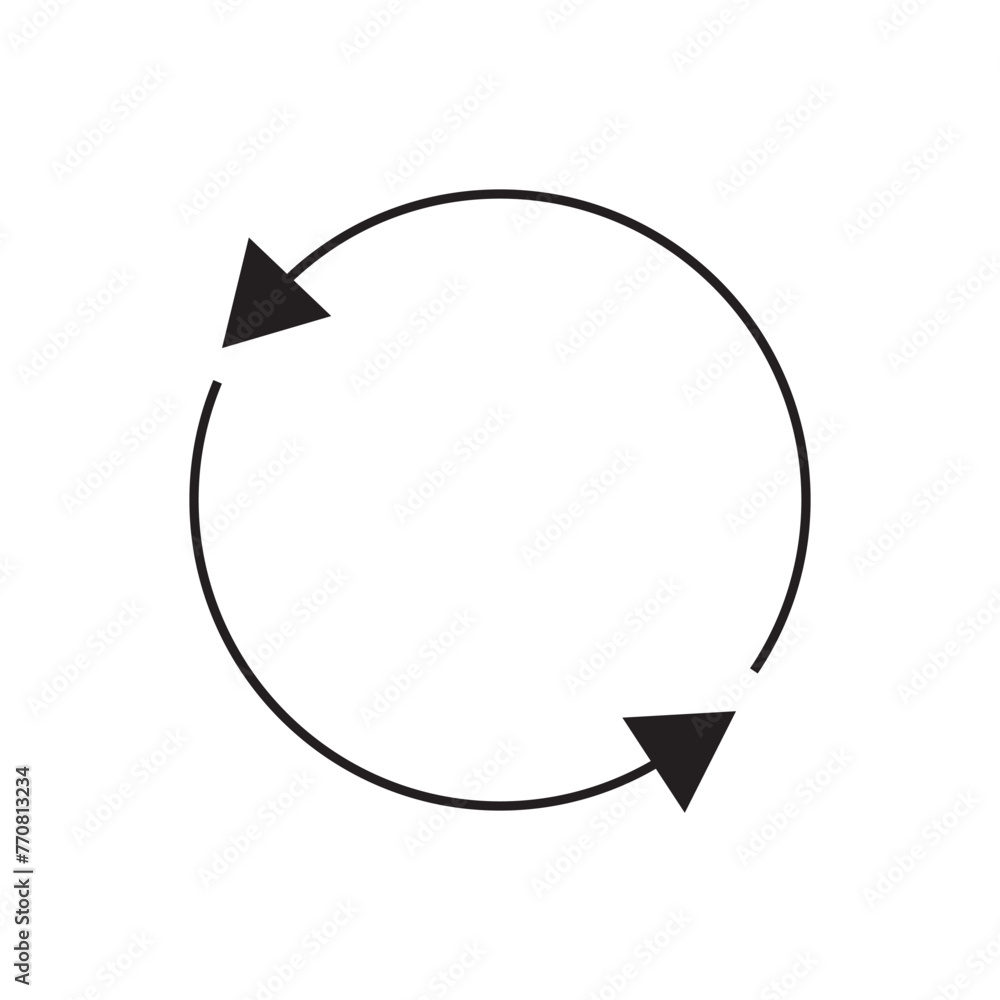 Black round sync refresh or webpage reload arrow icon, simple round ... Black round sync refresh or webpage reload arrow icon, simple round ...