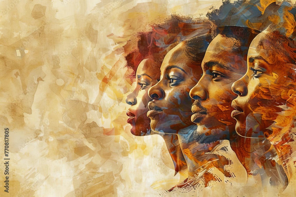Powerful portrait of resilient African American people, black history ...