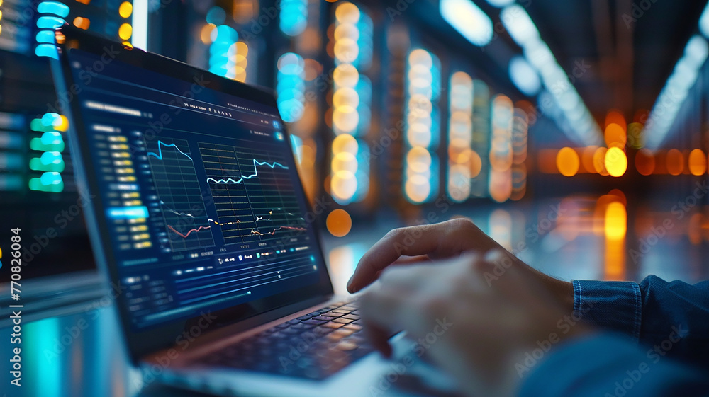 Data technology background. Abstract background. Connecting dots and ...