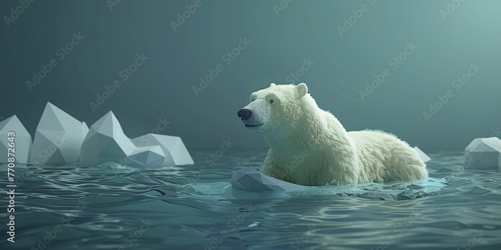 Polar bears act as climate change activists, raising awareness about ...