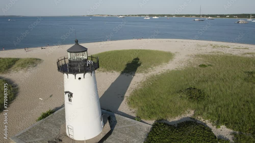 Drone videos of the Edgartown Lighthouse on Martha's Vineyard including ...