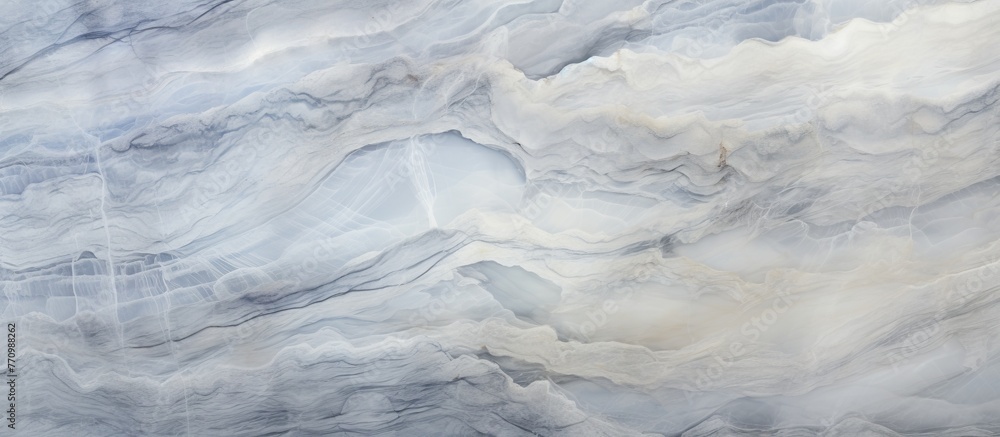 An icy landscape captured up close, showcasing a marble texture with ...