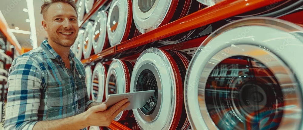 Handsome Assistant Optimizing Workflows with Tablet Computer for Home ...