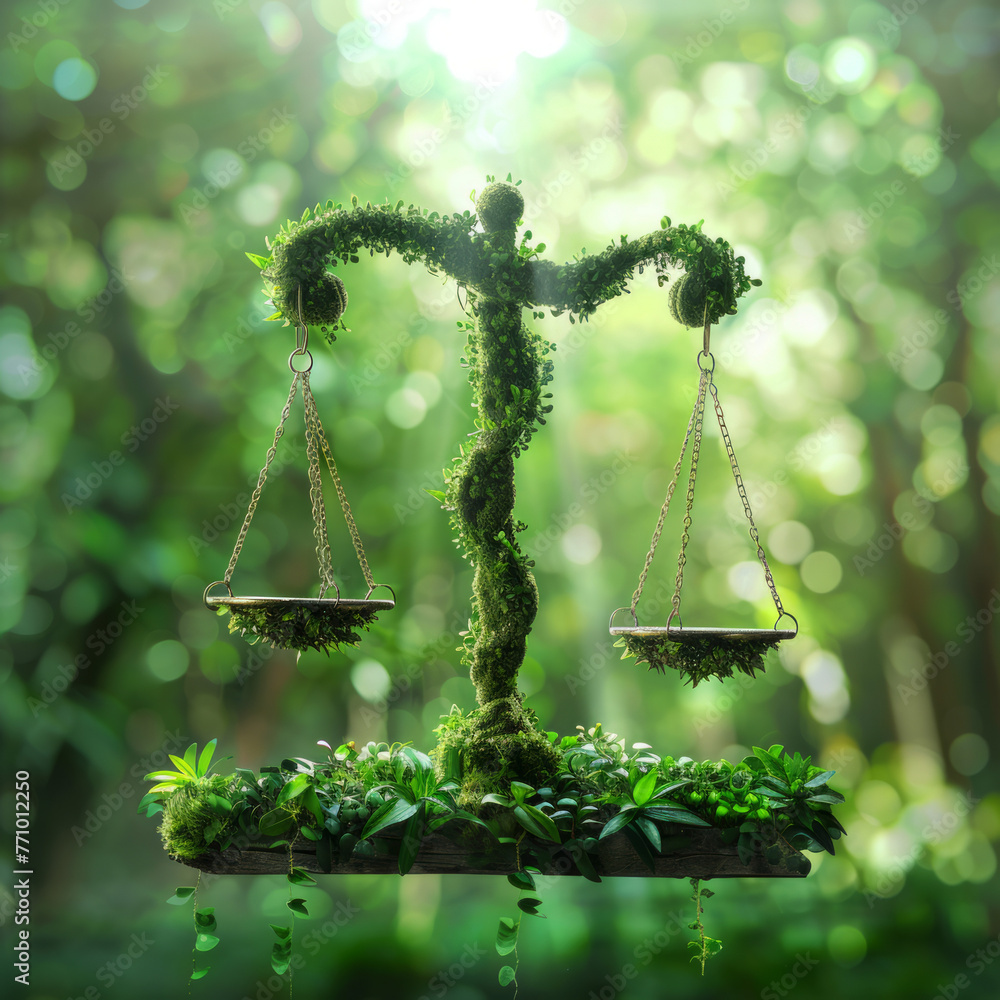 Image capturing the balance between law and environmental ...