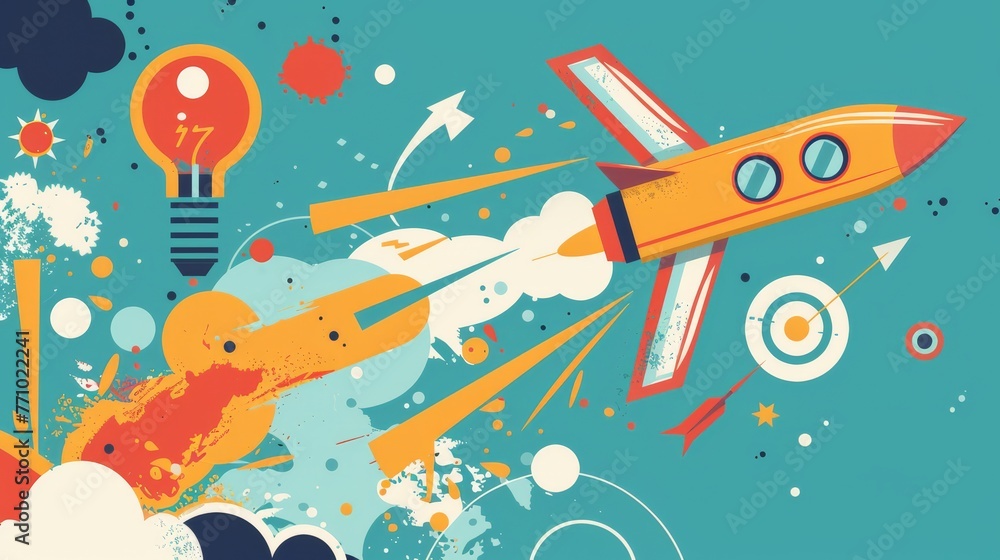 Visual Description: Illustration of a successful strategic marketing ...