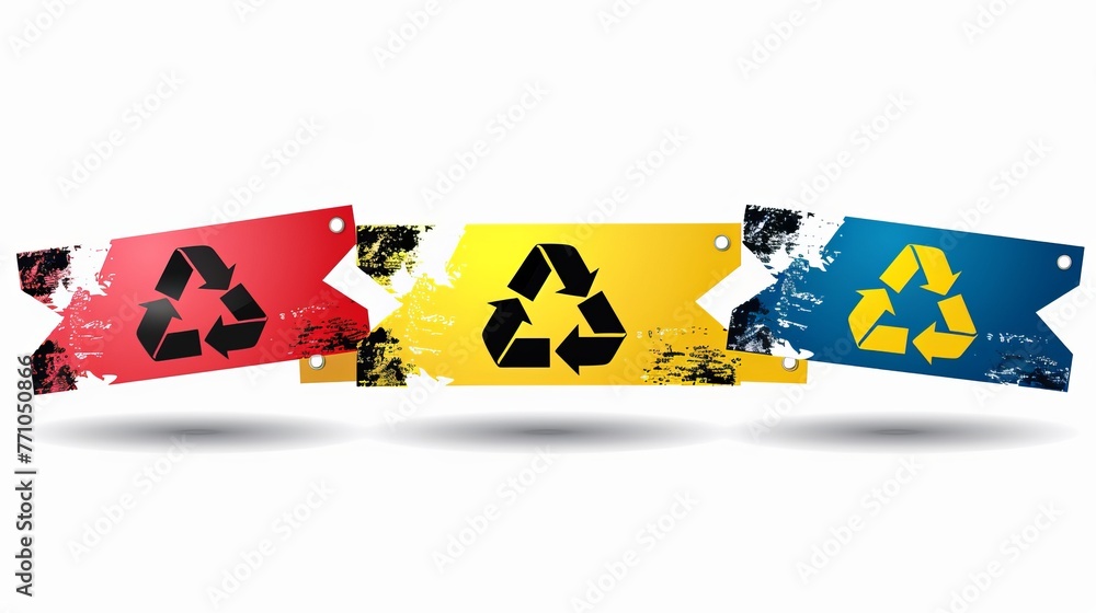 Vector illustrations of warning labels, warning tape, and danger signs ...