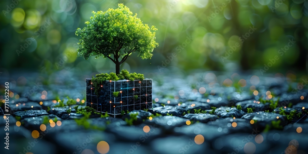 Green Computing and Technology: A Tree Growing from a Circuit Cube with ...