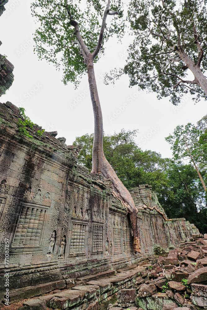 Preah Khan - 12th Century temple built by Khmer King Jayavarman VII ...