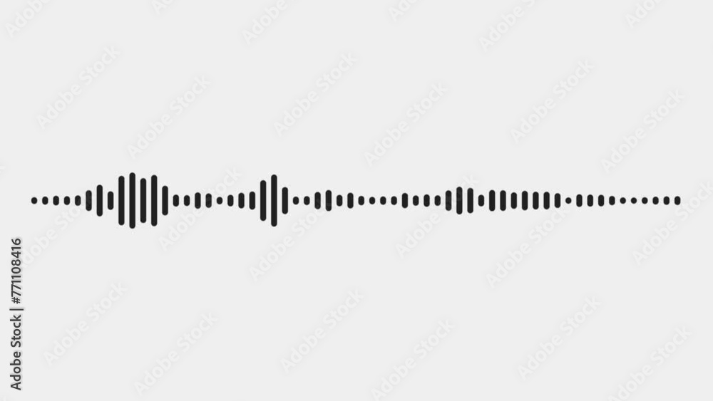 Sound wave or frequency digital isolated on white background, Digital ...