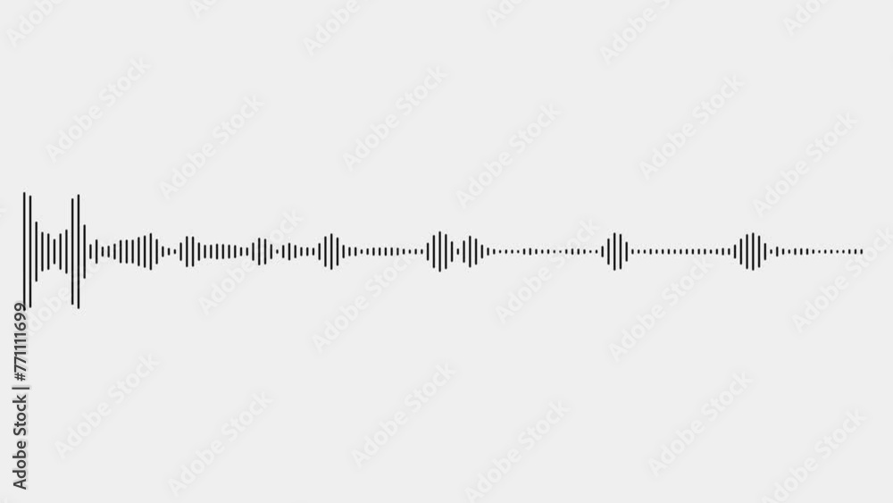 White audio waveform spectrum animation, Audio Spectrum. Audio ...