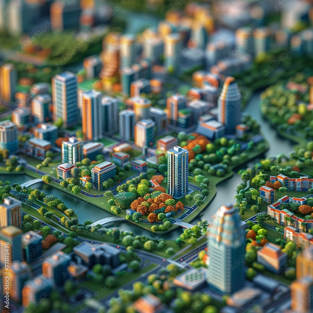 Futuristic Urban Planning: 3D City Infrastructure Simulation in Blender ...