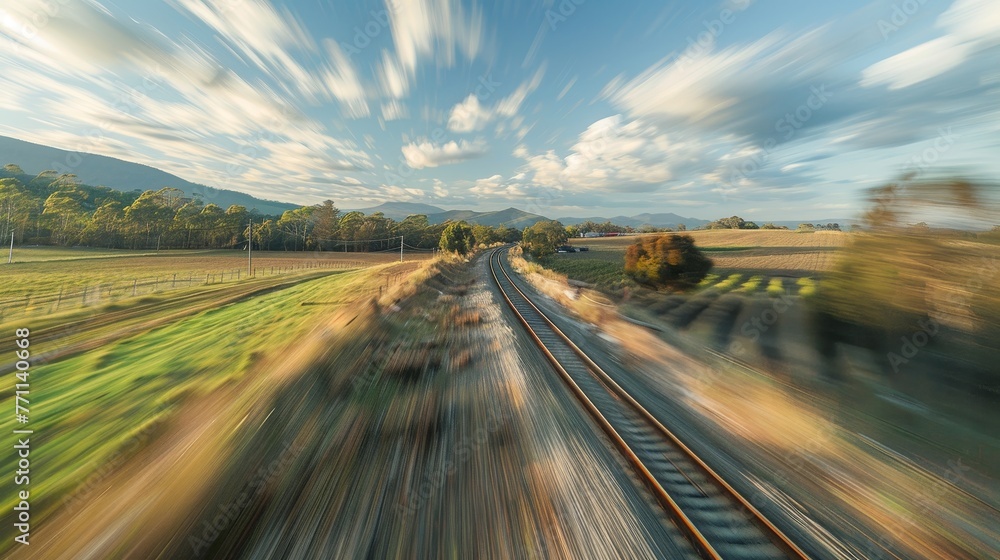 Rural Train Journey Detailed photographs of trains passing through ...