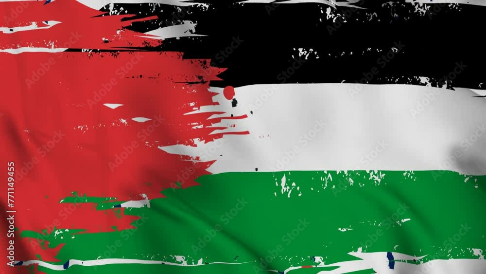 Palestine Waving Flag, Palestine Flag, Palestine Flag Waving Animation ...
