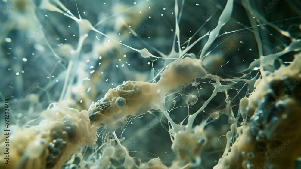 A thick layer of biofilm covers the surface of a medical instrument ...