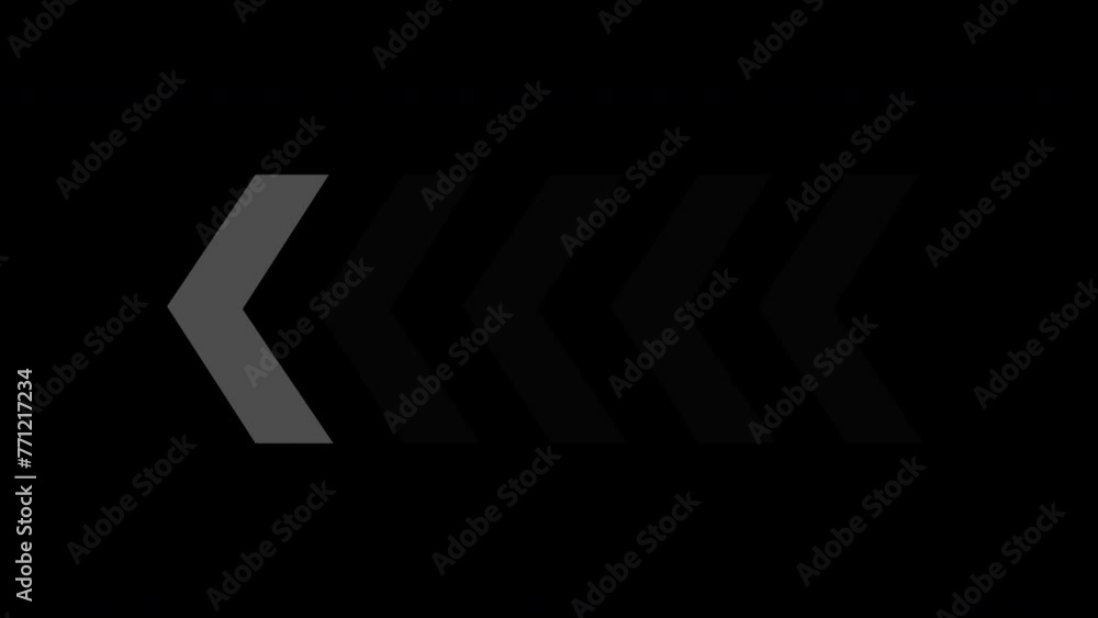 Arrows Sign Swipe left motion graphics animation. 4K resolution. Swipe ...