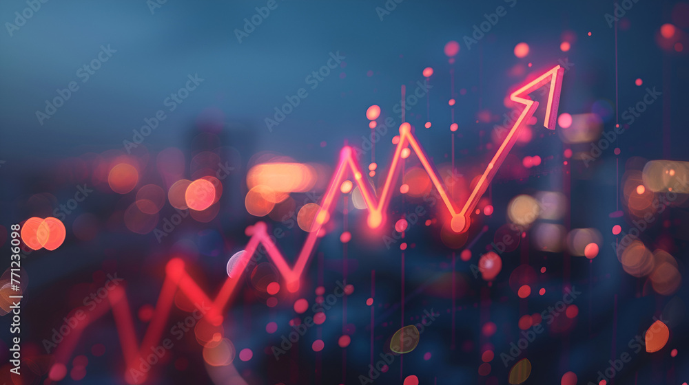 A detailed view of a line graph displayed on a computer screen ...