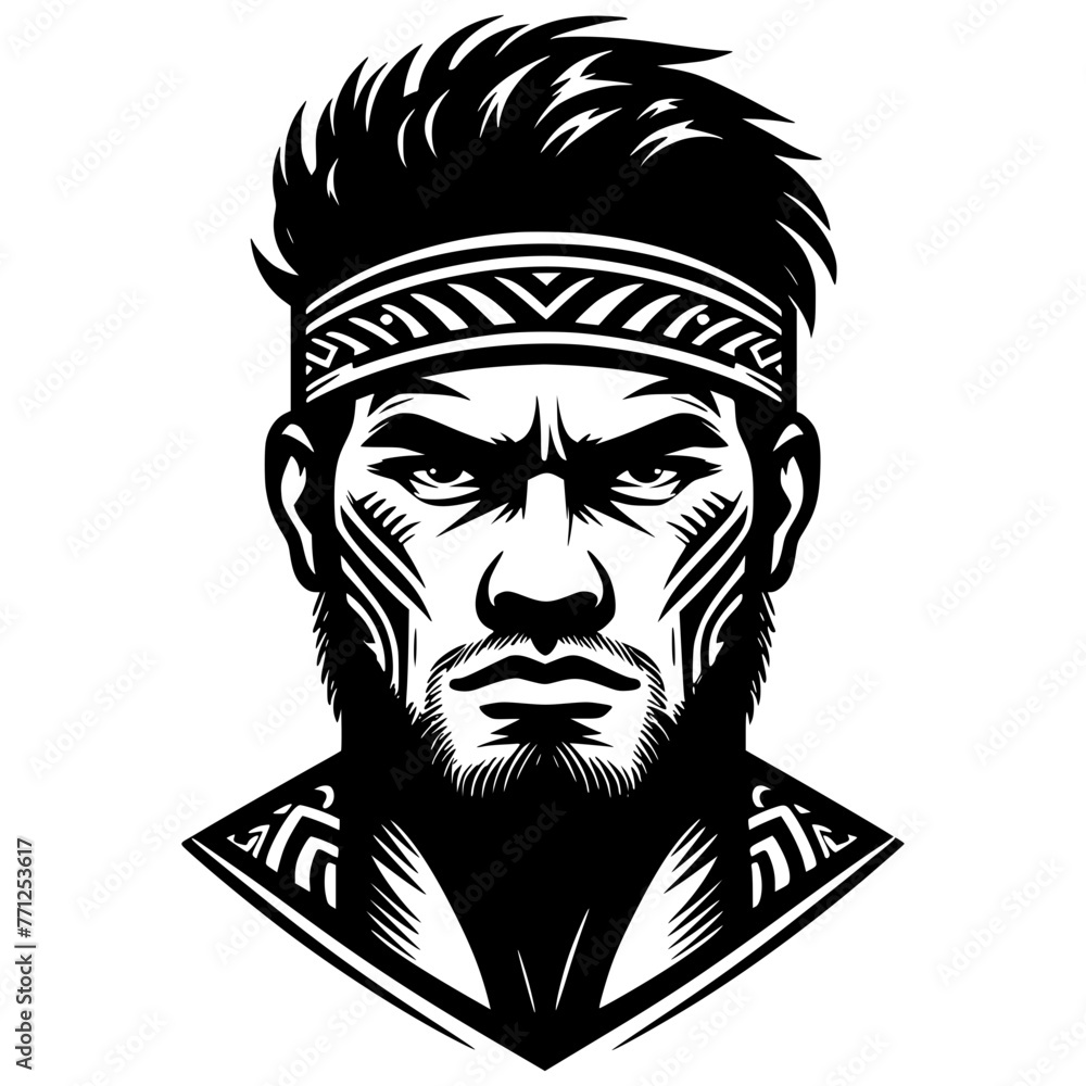 Vetor do Stock: Native Samoan Warrior , Samoan Svg, Tongan Svg, Native ...
