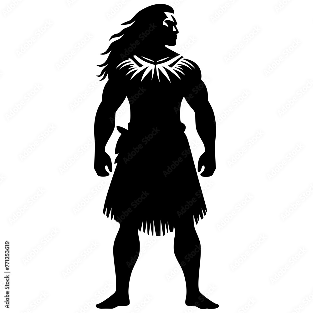 Vetor de Native Samoan Warrior , Samoan Svg, Tongan Svg, Native Warrior ...