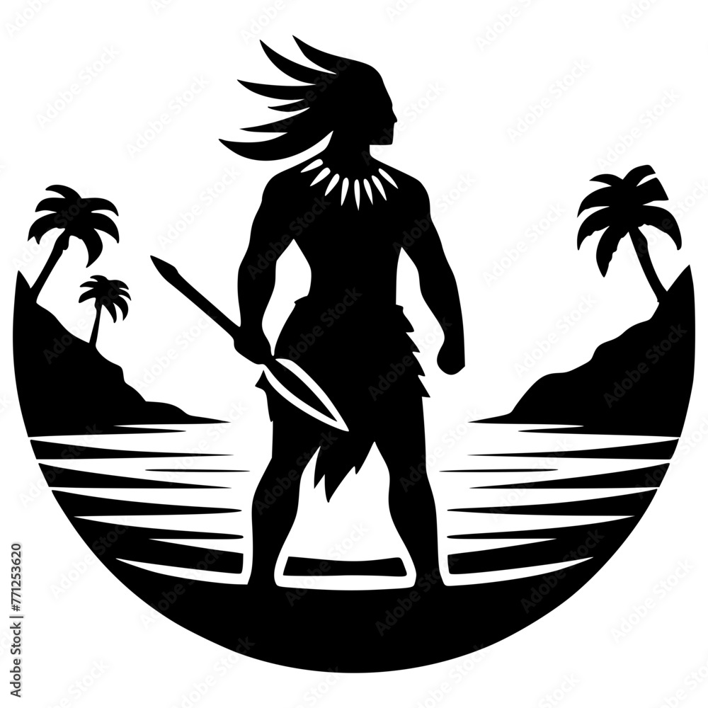 Native Samoan Warrior , Samoan Svg, Tongan Svg, Native Warrior Svg ...