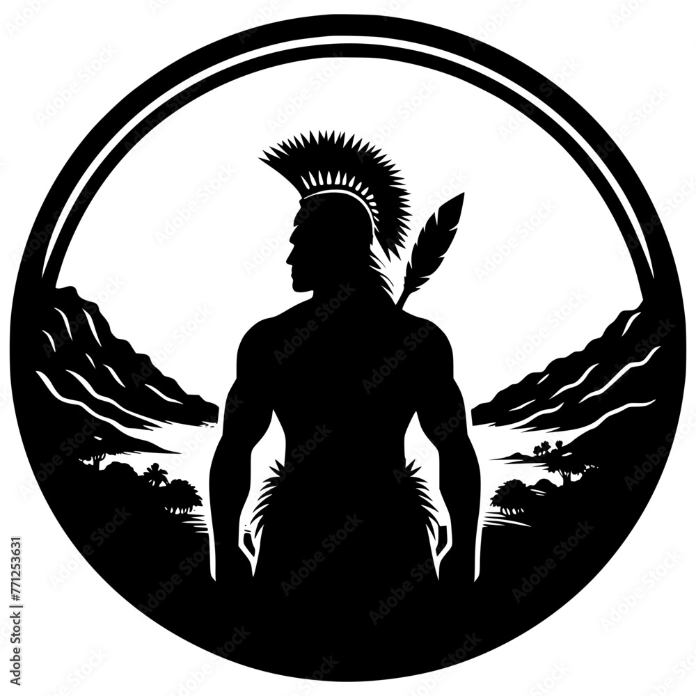 Vetor de Native Samoan Warrior , Samoan Svg, Tongan Svg, Native Warrior ...