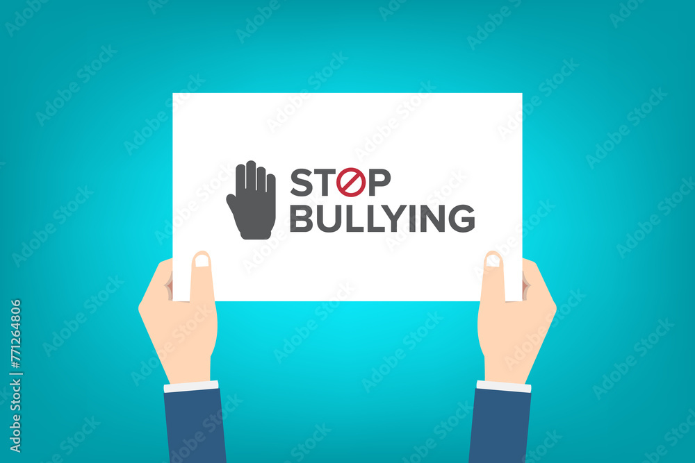 Stop bullying. Bullying prevention month banner design. Stock ...