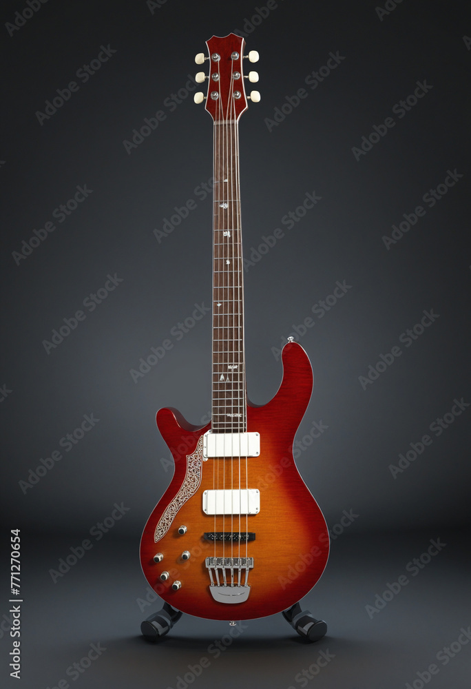 sitar isolated on a transparent background colorful background Stock ...