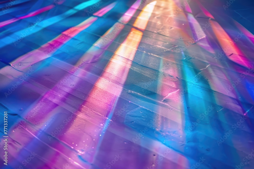 Caustics Effect of Sunlight: Abstract Blue Violet Background with ...