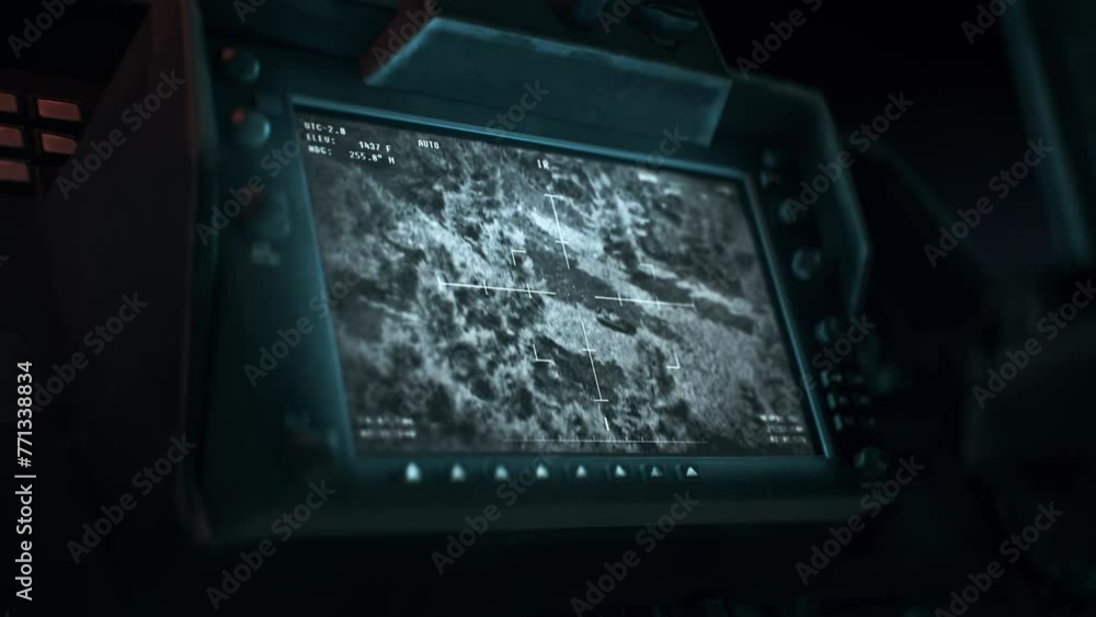 Army flying the helicopter for detection of the enemy forces at the ...