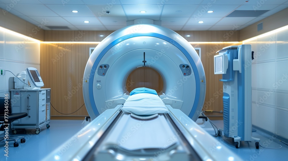 MRI Machine Ready for Diagnostic Procedure in Hospital. State-of-the ...