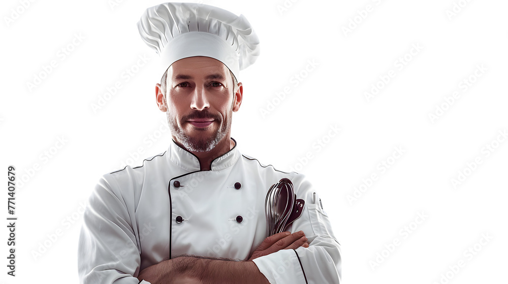 A master chef isolated on a transparent background, PNG, Ai Stock Photo ...