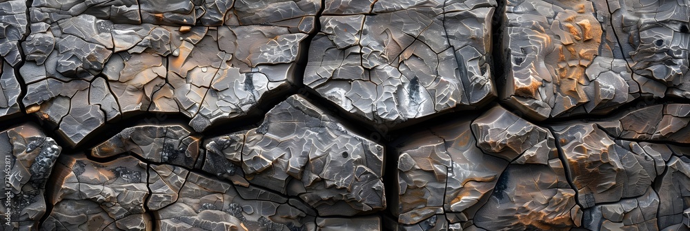 Weathered and Cracked Natural Stone Texture with Detailed Geological ...