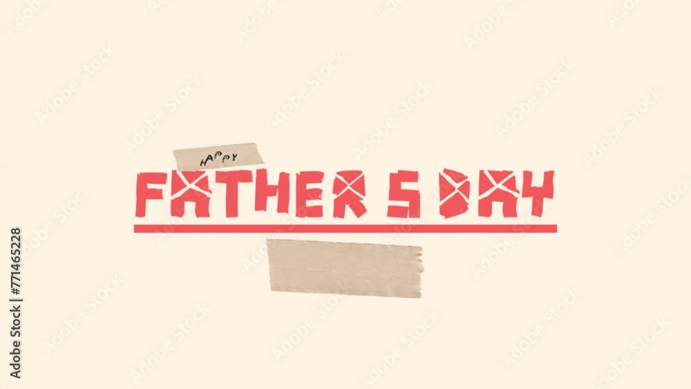 Red and white logo for Fathers Day celebration. Simple and readable ...