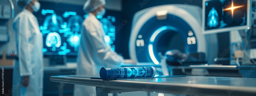 advanced x-ray scan medical diagnosis machine at hospital health care ...